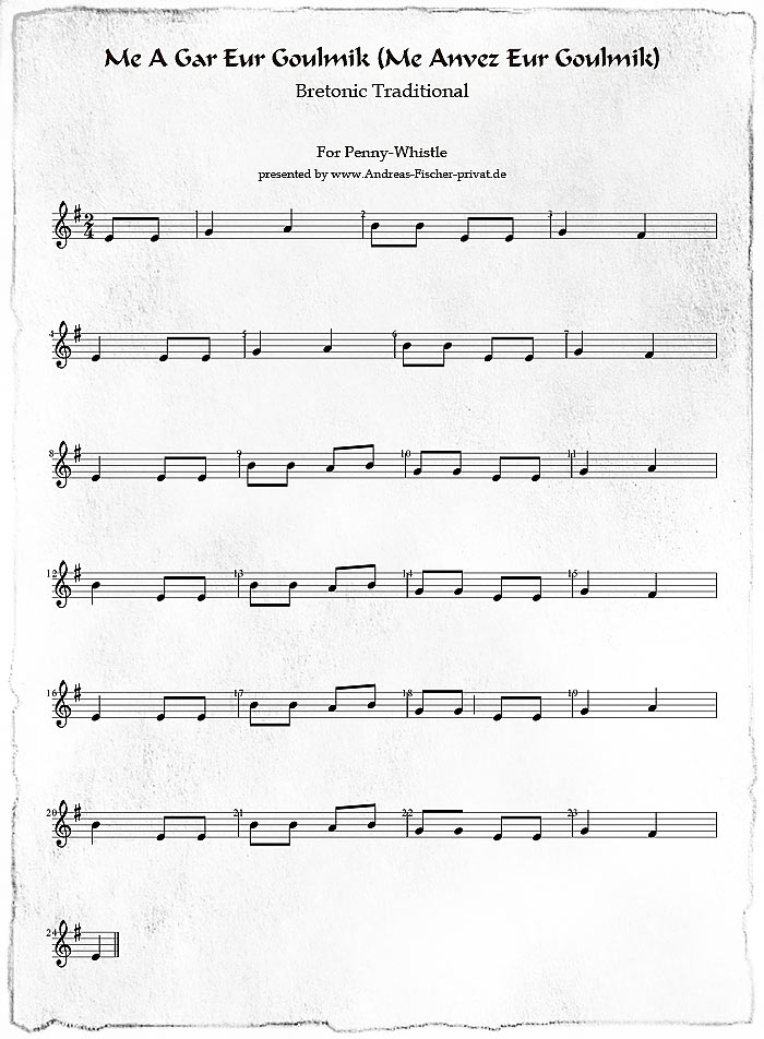 Learning Tin Whistle - Lesson recordings, Bill Ochs - Whistle - Chiff ...